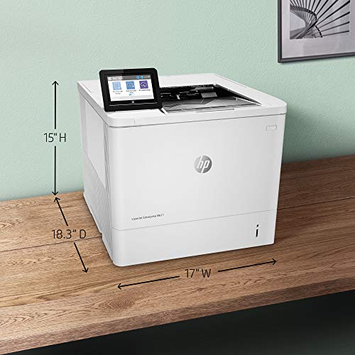 HP LaserJet Enterprise M611dn Monochrome Printer with built-in Ethernet & 2-sided printing (7PS84A) White