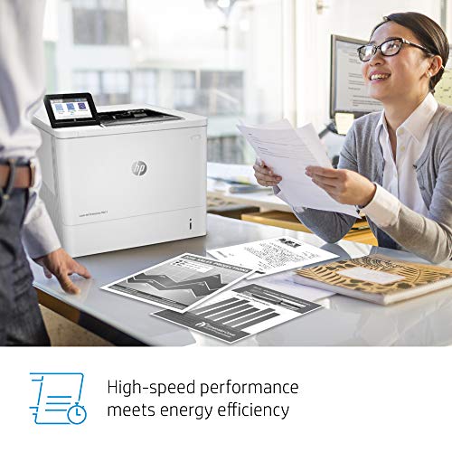 HP LaserJet Enterprise M611dn Monochrome Printer with built-in Ethernet & 2-sided printing (7PS84A) White