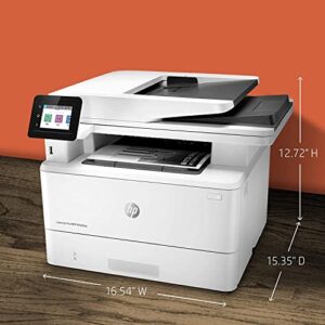 HP Laserjet Pro MFP M428fdn All-in-One Wired Monochrome Laser Printer, White - Print Scan Copy Fax - 40 ppm, 1200 x 1200 dpi, 512MB Memory, Auto Duplex Printing, 50-Sheet ADF, Ethernet, Cbmou Webcam