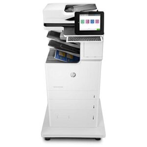 hp color laserjet enterprise flow m682z multifunction duplex printer with pull-out keyboard and 3-bin stapler/stacker (j8a17a)