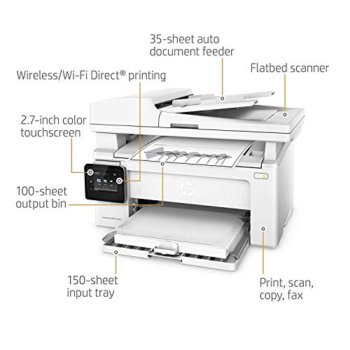 HP LaserJet Pro M130fw All-in-One Wireless Laser Printer, Works with Alexa (G3Q60A). Replaces HP M127fw Laser Printer