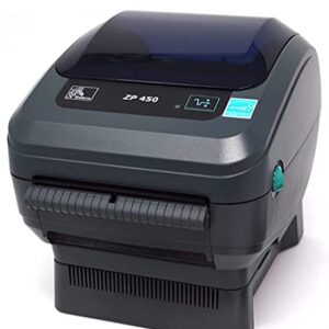 Zebra ZP450 Network Edition (ZP 450) Label Thermal Bar Code Printer | USB and Ethernet Connectivity 203 DPI Resolution | Made for UPS WorldShip | Includes JetSet Label Software