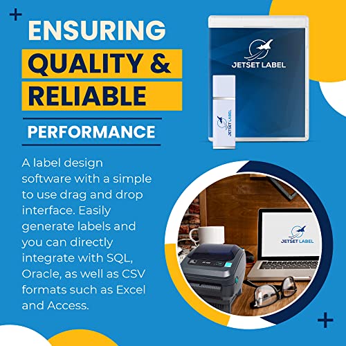 Zebra ZP450 Network Edition (ZP 450) Label Thermal Bar Code Printer | USB and Ethernet Connectivity 203 DPI Resolution | Made for UPS WorldShip | Includes JetSet Label Software