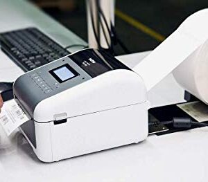 Brother TD-4550DNWB Desktop Direct Thermal Printer - Monochrome - Label Print - Ethernet - USB - Serial - Bluetooth