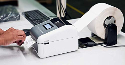 Brother TD-4550DNWB Desktop Direct Thermal Printer - Monochrome - Label Print - Ethernet - USB - Serial - Bluetooth