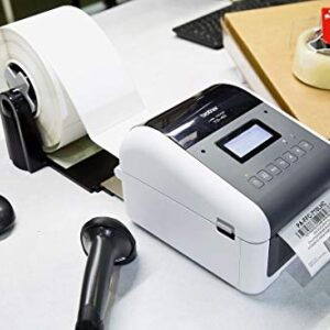 Brother TD-4550DNWB Desktop Direct Thermal Printer - Monochrome - Label Print - Ethernet - USB - Serial - Bluetooth