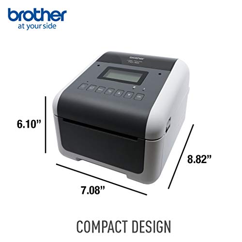 Brother TD-4550DNWB Desktop Direct Thermal Printer - Monochrome - Label Print - Ethernet - USB - Serial - Bluetooth