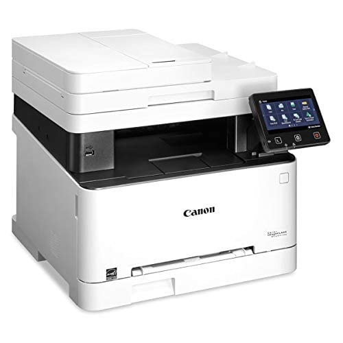 Canon imageCLASS MF644Cdw Wireless Laser All-in-One Color Printer, Print Scan Copy Fax, Automatic Duplex Document Feeder, 22 ppm, 600 x 600 dpi, Works with Alexa, Bundle with JAWFOAL Printer Cable.