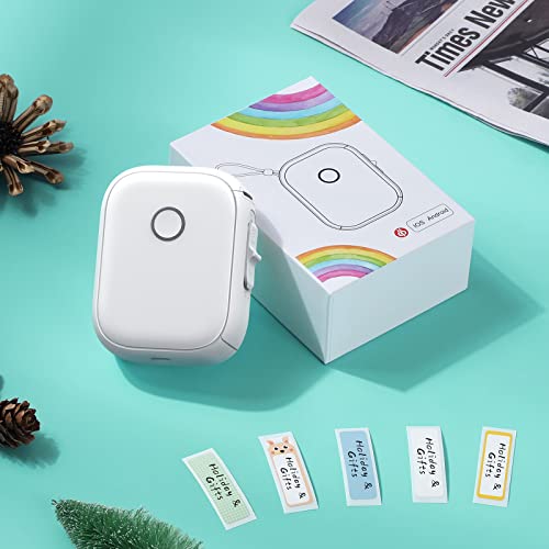 X-HOUND Label Maker Machine with Tape, Portable Bluetooth Label Printer for Organizing with Multiple Templates and Wireless Connection, Rechargeable Sticker Maker for Home/Office/School/Kitchen