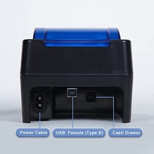 RIBAO Thermal POS Printer Receipt Printer Connect BC-55 BC-40 BCS-160 Mixed Bill Money Counter 58mm USB Cash Drawer Interface NOT for Square