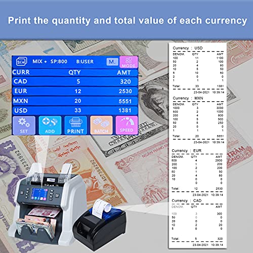 RIBAO Thermal POS Printer Receipt Printer Connect BC-55 BC-40 BCS-160 Mixed Bill Money Counter 58mm USB Cash Drawer Interface NOT for Square