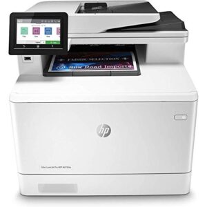 hp color laserjet pro mfp m479fdn printer, white (renewed)