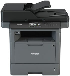 brother monochrome laser printer, multifunction printer and copier, dcp-l5650dn, flexible network connectivity, duplex print & copy & scan, mobile device printing, amazon dash replenishment ready