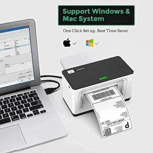 MUNBYN Thermal Label Printer 4x6, with Label Holder, High Speed Direct USB Thermal Barcode 4×6 Shipping Label Printer Marker Writer Machine