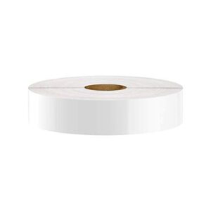 premium vinyl label tape for duralabel, labeltac, vnm signmaker, safetypro, viscom and others, white, 1″ x 150′