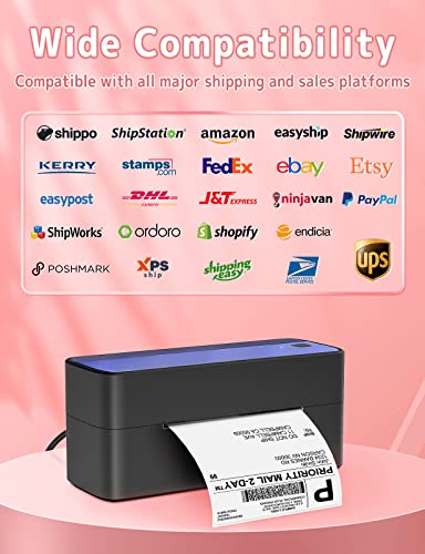 Itari Shipping Label Printer, Thermal Label Printer Work with Windows & macOS, Label Printer for Shipping Packages, 152mm/s, Compatible with Amazon, Ebay, Esty, Shopify, UPS, FedEx, USPS