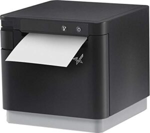 star micronics mc-print3 3-inch ethernet (lan) / usb thermal pos printer with cloudprnt, cutter, and external power supply – black