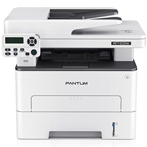 pantum m7102dw monochrome wireless all-in-one adf multifunction laser printer, auto duplex, copy＆scan(w5g63b)