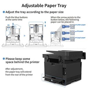 Pantum Laser Printer All in One Laser Printer Scanner Copier, Black White Printer Wirelessly Printer at 35PPM, M7102DW(V4T56A)