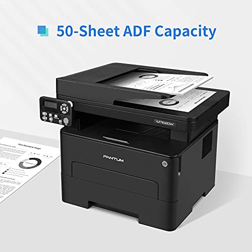 Pantum Laser Printer All in One Laser Printer Scanner Copier, Black White Printer Wirelessly Printer at 35PPM, M7102DW(V4T56A)