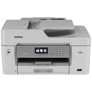 brother mfc-j6535dw all-in-one color inkjet printer, wireless connectivity, automatic duplex printing, amazon dash replenishment ready