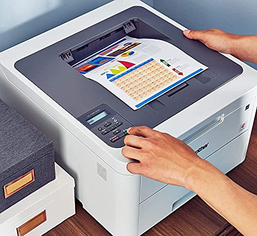 Brother L-3210CW Series Compact Digital Color Laser Printer I Wireless Connectivity | Mobile Printing I Up to 19 Pages/min I 250-sheet/tray Amazon Dash Replenishment Ready+ Printer Cable