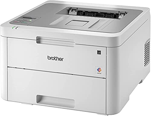 Brother L-3210CW Series Compact Digital Color Laser Printer I Wireless Connectivity | Mobile Printing I Up to 19 Pages/min I 250-sheet/tray Amazon Dash Replenishment Ready+ Printer Cable