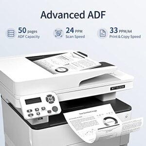 Pantum M7102DW Monochrome Wireless All-in-one ADF Multifunction Laser Printer, Auto Duplex, Copy＆Scan(W5G63B) with TL-410X