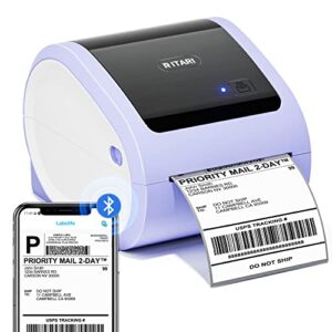 bluetooth shipping label printer 4x6 – wireless thermal label printer for shipping packages & small business – thermal shipping label printer support with phone, compatible with etsy , shopify, ups