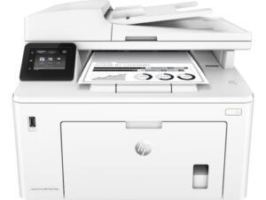 hp laserjet pro mfp m227fdw wireless monochrome all-in-one laser printer, mobile print&copy&scan&fax, 1200×1200 dpi, 30ppm, auto duplex print, 2.7″ color ts, wi-fi, ethernet, lanbertent printer cable