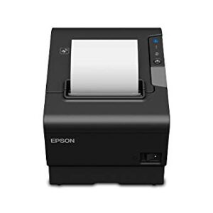 Epson C31CE94731 Epson, TM-T88VI-I, Intelligent Thermal Receipt Printer, Ethernet, Serial and USB Interfaces, Epson Black, Includes Adapter V