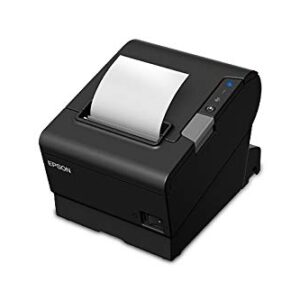 Epson C31CE94731 Epson, TM-T88VI-I, Intelligent Thermal Receipt Printer, Ethernet, Serial and USB Interfaces, Epson Black, Includes Adapter V