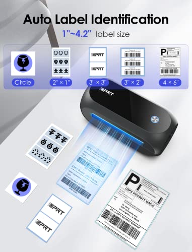 iDPRT Shipping Label Printer, 4×6 Thermal Label Printer for Shipping Packages, Desktop Label Maker w/HD & High-Speed Printing, Compatible with UPS, USPS, Shopify, Amazon, Ebay