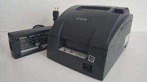 epson c31c514767 epson, tm-u220b, dot matrix receipt printer, ethernet (e04), epson dark gray, auto cutter, power supply included replaces c31c514667 (renewed)