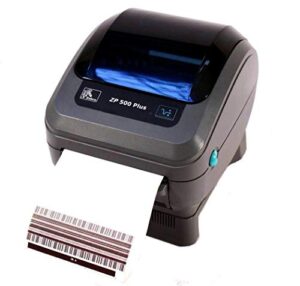 zebra zp500 plus zp500-0103-0017 direct thermal barcode label printer usb/peeler (renewed)