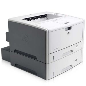 hp laserjet 5200dtn printer. 35 ppm, prints 3 x 5 to 12.28 x18.5 in. 128mb std.