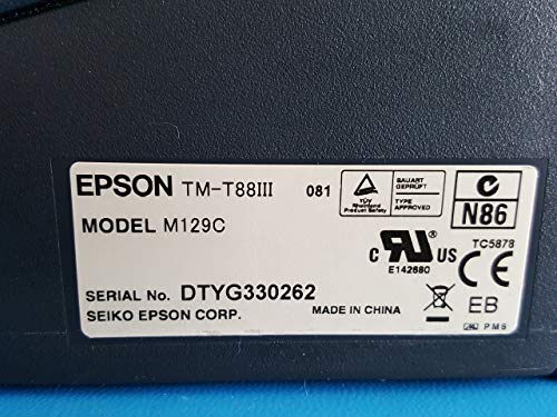 Epson TM-T8III Model M129C RS232 Interface Receipt Printer (Renewed)