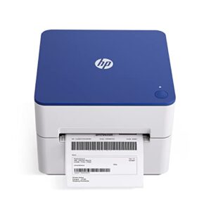 hp shipping label printer, 4×6 commercial grade direct thermal, compact & easy-to-use, high-speed 203 dpi printer, barcode printer, compatible with amazon, ups, shopify, etsy, ebay, shipstation & more