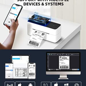 Phomemo Bluetooth Thermal Label Printer, Shipping Label - 4" x 6" Fan-Fold Labels, 500 pcs