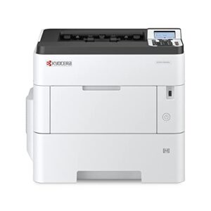 kyocera ecosys pa6000x monochrome laser printer, 62 ppm, 600 x 600 dpi and up to fine 1200 dpi, 600 sheet tray, 100 sheet mpt, duplex, 5 line lcd w/hard key panel, gigabit ethernet, usb, 512 mb