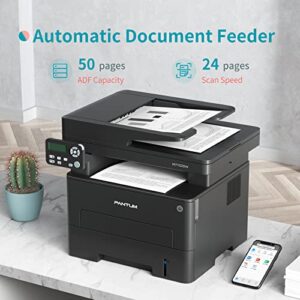 PAMTUM M7102DW All in One Laser Printer Scanner Copier, Multifunction Black and White Monochrome Printer with ADF, Auto Two Sided Printing with Toner TL-410X