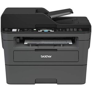 brother monochrome laser printer, compact all-in one printer, multifunction printer, mfcl2710dw, wireless networking and duplex printing, amazon dash replenishment enabled (renewed)