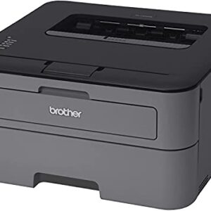 Brother L-2300D Series Compact Monochrome Laser Printer I Auto 2-Sided Printing I Up to 26 Pages/min I 250-sheet/tray I 2400 x 600 dpi I 27ppm + Printer Cable