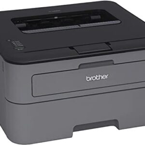 Brother L-2300D Series Compact Monochrome Laser Printer I Auto 2-Sided Printing I Up to 26 Pages/min I 250-sheet/tray I 2400 x 600 dpi I 27ppm + Printer Cable