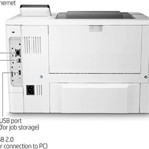 HP Laserjet Enterprise M507n Print Only Wired Monochrome Laser Printer, White - 2.7" LCD, 45 ppm, 1200 x 1200 dpi, 1.5GB Memory, 650 Sheets Input, USB 2.0 Ethernet Connectivity, Cbmou Printer Cable