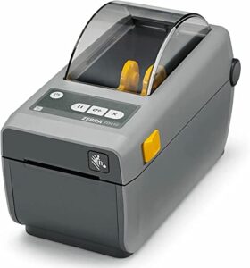 zebra zd410 direct thermal only desktop barcode label printer – usb and usb host, modular connectivity slot – 203 dpi, 6 ips, 2.2″ print width, monochrome – zd41022-d01000ez jttands