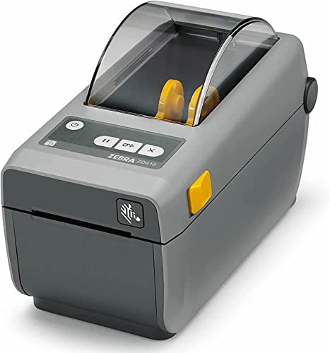 ZEBRA ZD410 Direct Thermal Only Desktop Barcode Label Printer - USB and USB Host, Modular Connectivity Slot - 203 DPI, 6 IPS, 2.2" Print Width, Monochrome - ZD41022-D01000EZ JTTANDS