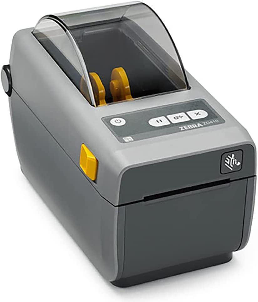 ZEBRA ZD410 Direct Thermal Only Desktop Barcode Label Printer - USB and USB Host, Modular Connectivity Slot - 203 DPI, 6 IPS, 2.2" Print Width, Monochrome - ZD41022-D01000EZ JTTANDS