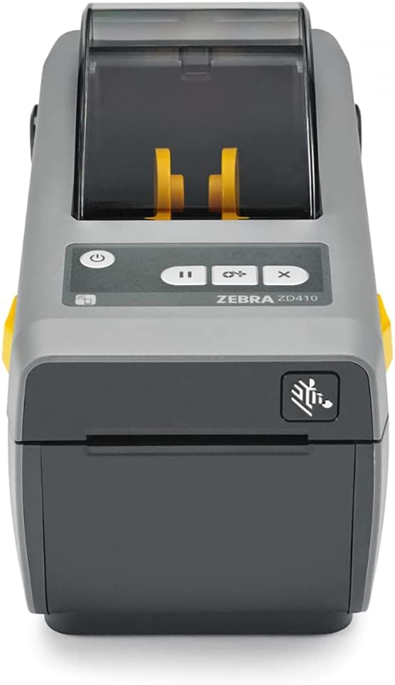 ZEBRA ZD410 Direct Thermal Only Desktop Barcode Label Printer - USB and USB Host, Modular Connectivity Slot - 203 DPI, 6 IPS, 2.2" Print Width, Monochrome - ZD41022-D01000EZ JTTANDS