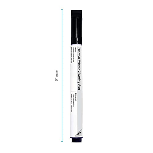 Waffletechnology KICTeam Printhead Cleaning Pen with Chisel Cap for Quickly Removing Contaminants from Thermal Printers Including Label Printer, and Shipping Label Printer (KT-PJC2B12) (12)